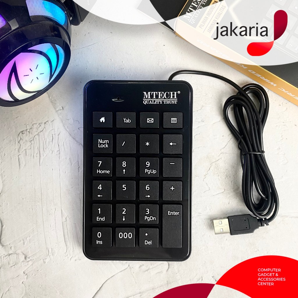 Jual M-TECH Keyboard USB Numeric Keypad Angka Slim Multimedia | Shopee ...