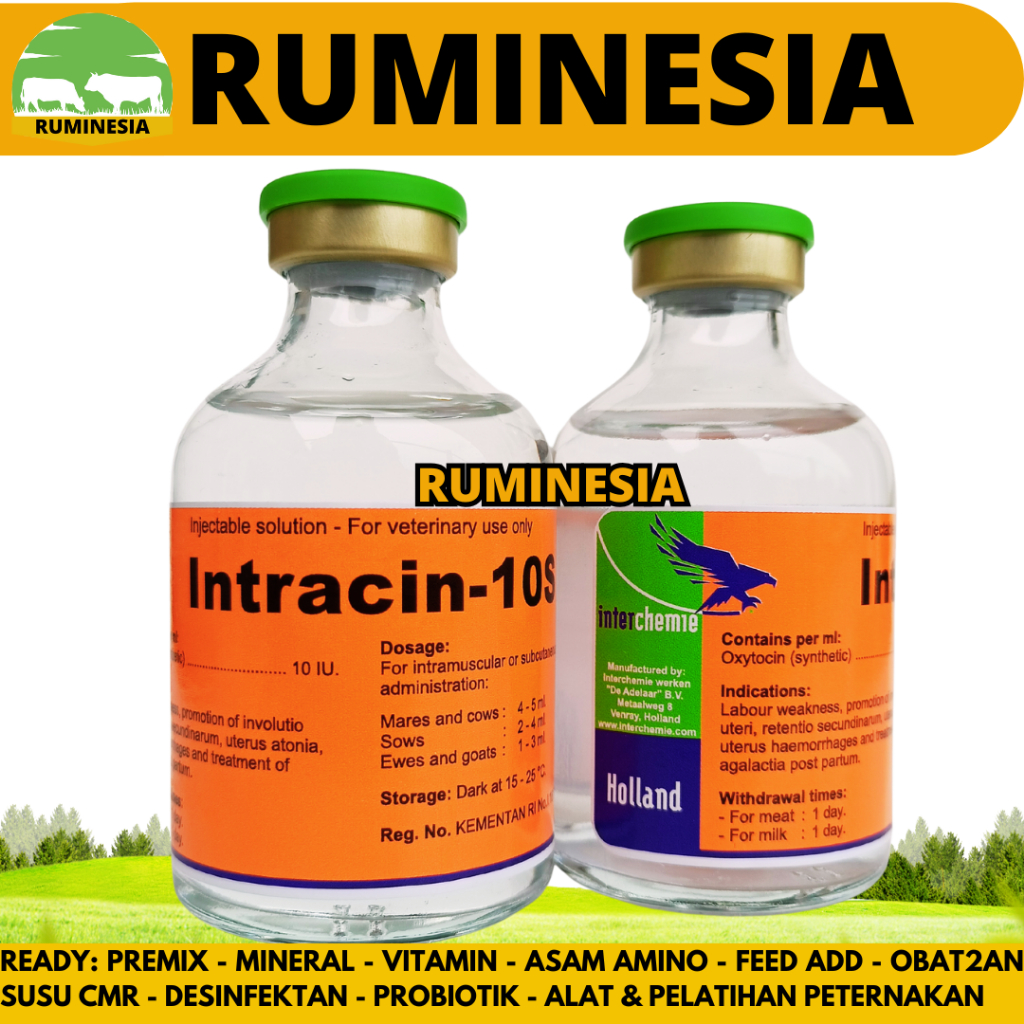 Jual INTRACIN 10S 50ml - Hormon Perangsang Kontraksi Uterus dan ...