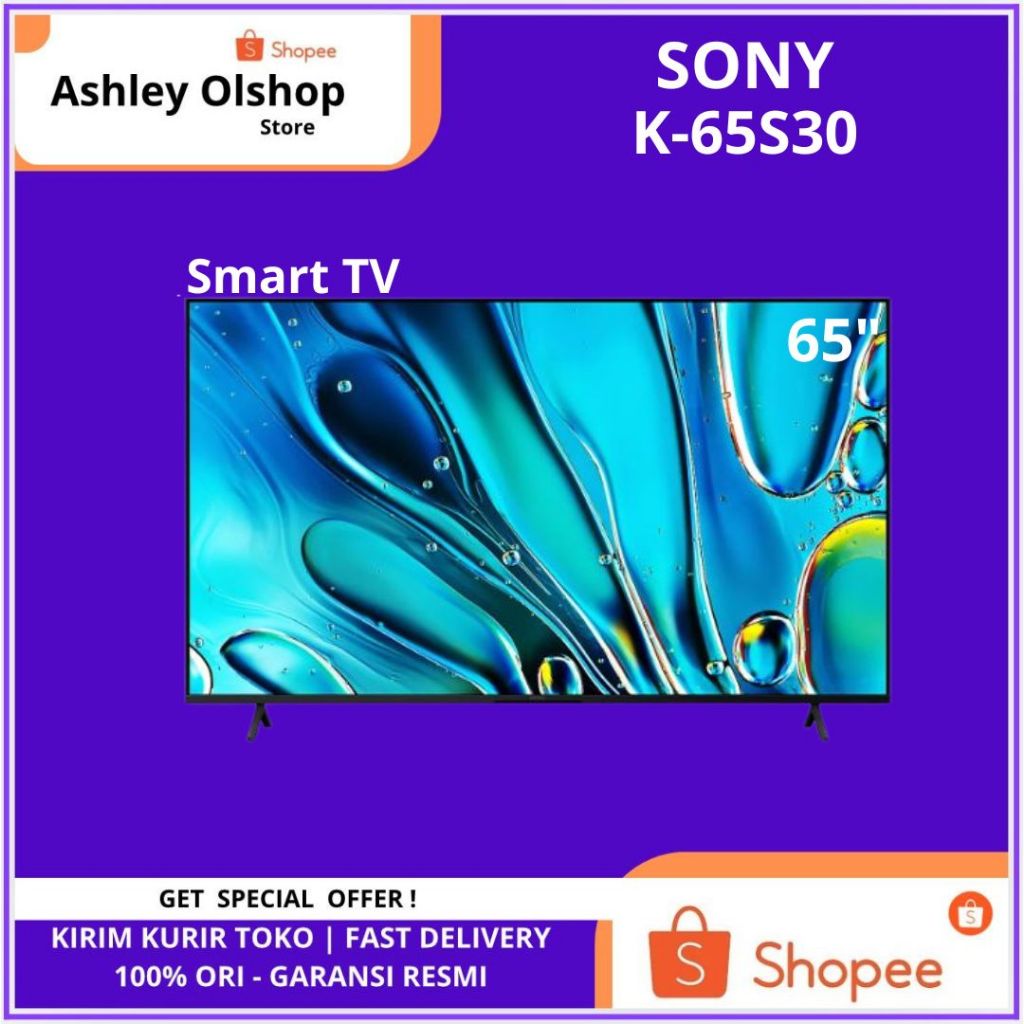 Jual TV Sony Bravia 3 K-65S30 65 Inch Google TV Sony 65S30 4K HDR 65 ...