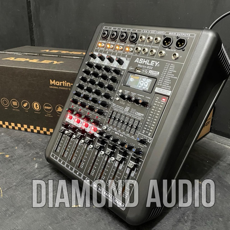 Jual power mixer ashley martin 602 original 6 channel Ashley Martin602 ...