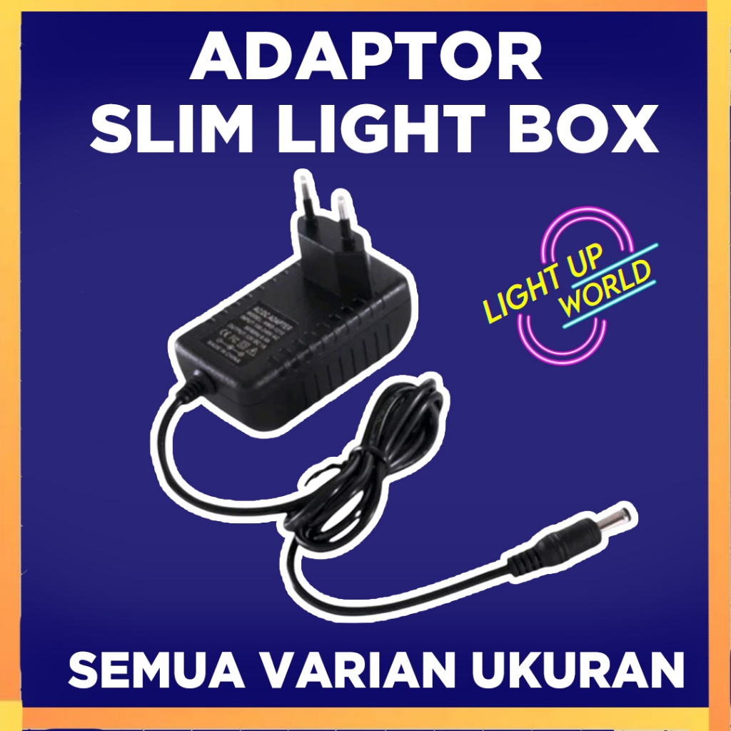 Jual Adaptor LED Slim Light Box - Frame LED Banner | Shopee Indonesia