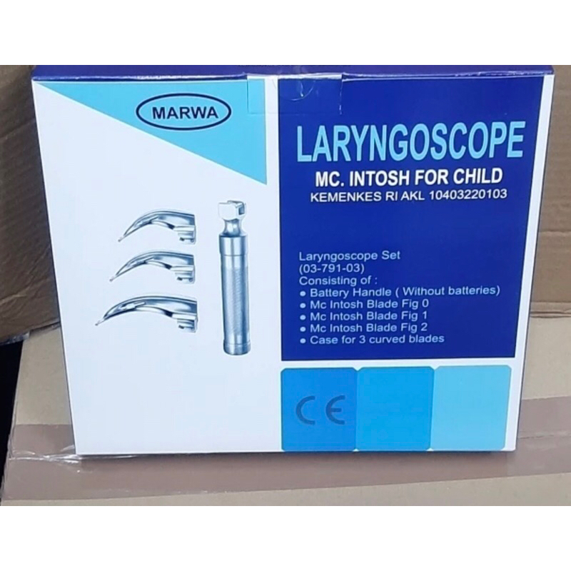 Jual LARYNGOSCOPE MARWA / LARINGOSKOP / LARING OSCOPE / LARYNGOSCOP ...