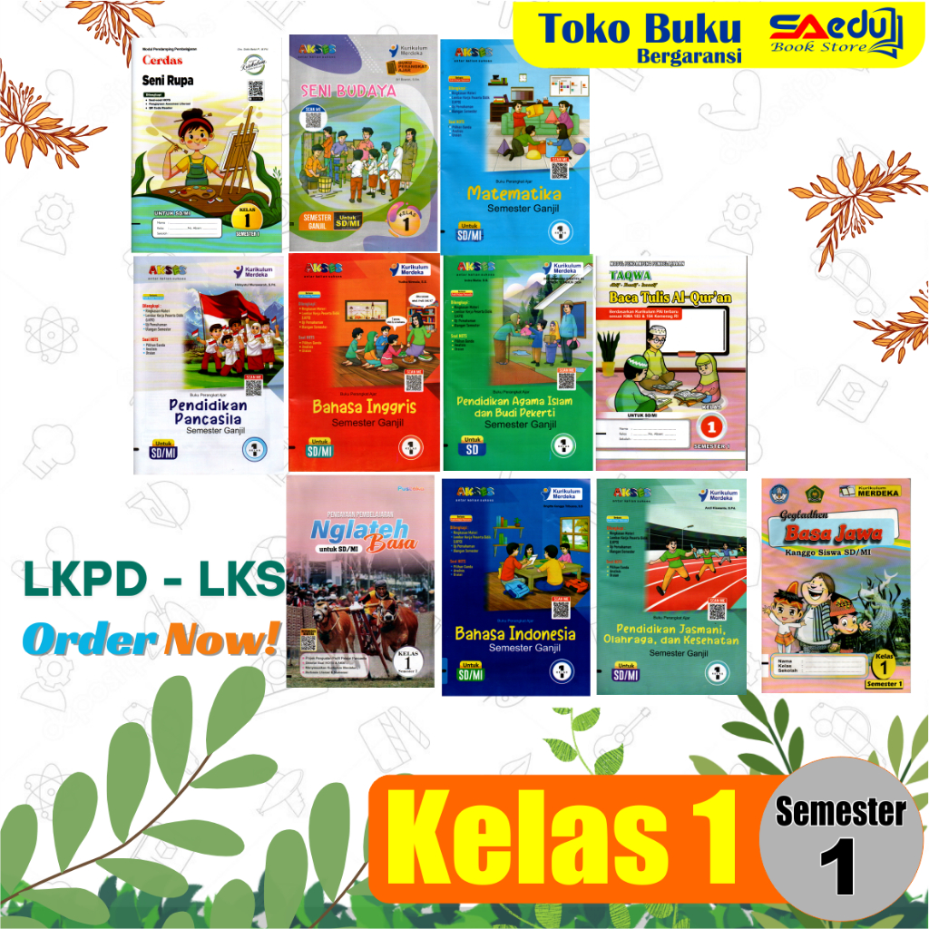 Jual LKS // LKPD KELAS 1 SEMESTER 1 (GANJIL) UNTUK SD/MI KURIKULUM ...
