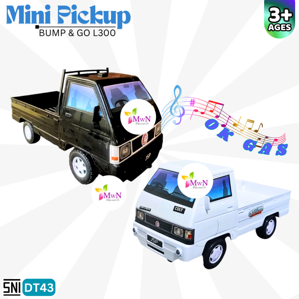Jual MWN Mainan Mobil Pickup Bump & Go OkGas L300 DT43 | Shopee Indonesia