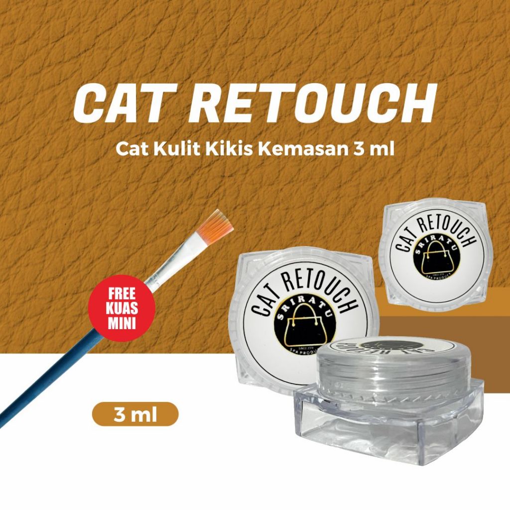 Jual Cat Kulit isi 3ml - Cat Retouch 3ml - Cat Penutup Kikis Tas Kulit ...
