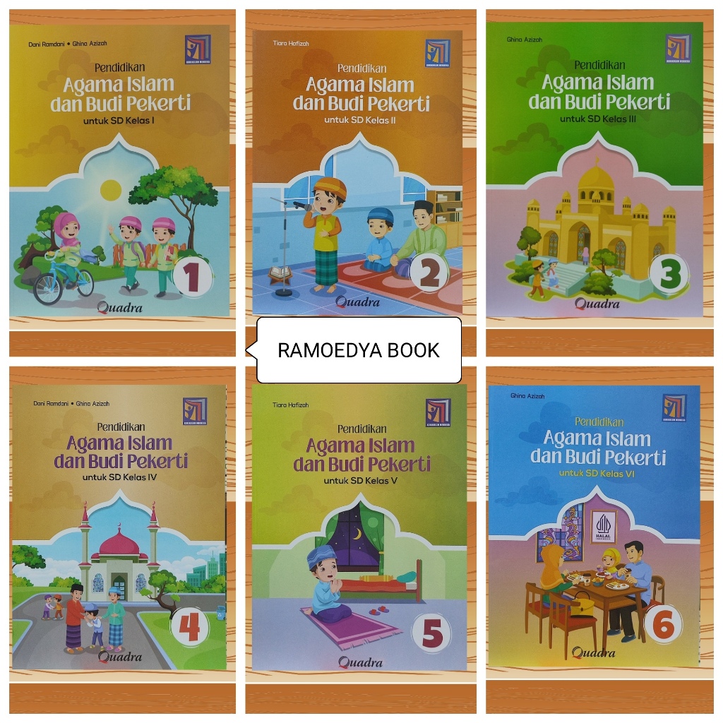 Jual Buku Agama Islam Revisi SD kelas 1,2,3,4,5,6 Kurikulum Merdeka Quadra | Shopee Indonesia