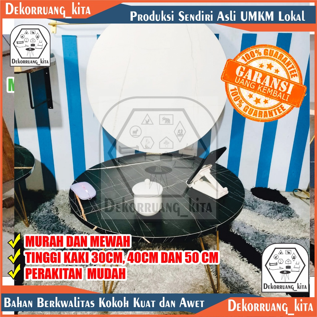 Jual Meja Tamu / Meja Bulat Besar / Meja Makan Lesehan Diameter 60 CM ...
