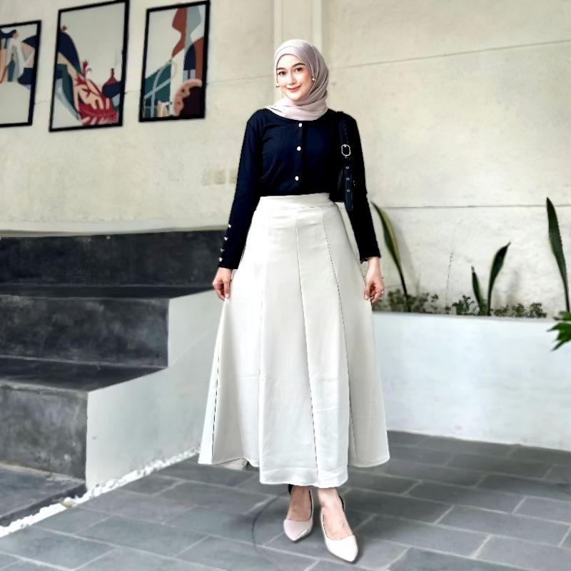 Jual Rok nyaman buat harian . harga bikin hepii / Rok panjang wanita ...