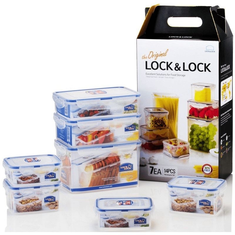 Jual ( Produk original )LocknLock Exclusive Kotak Makan 7 Pcs Set ...