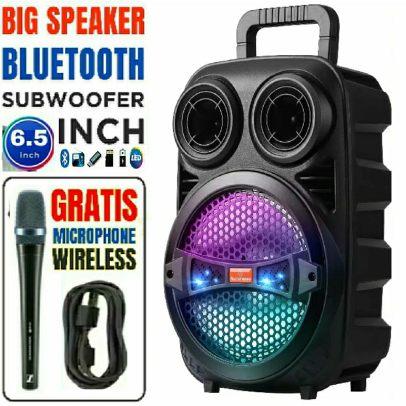 Jual Speaker Subwoofer Kimiso 6.8INC Gratis Mic Karoke SQ-338 Free Mic ...