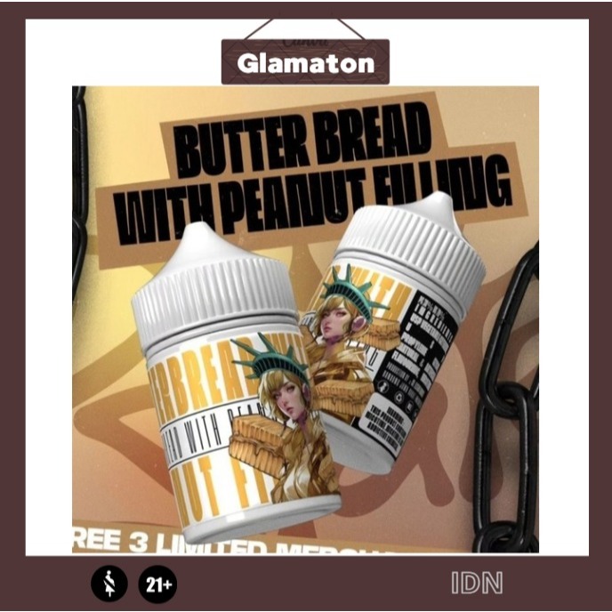 Jual LIQUID DRIPSTATE BUTTER BREAD WITH PEANUT FILLING 60ML AUTHENTIC ...