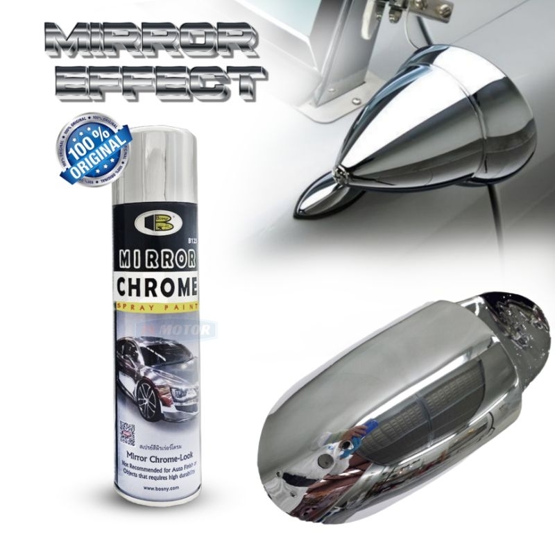 Jual CAT CROM SEMPROT - BOSNY MIRROR CHROME SPRAY PAINT 270ML ORIGINAL ...