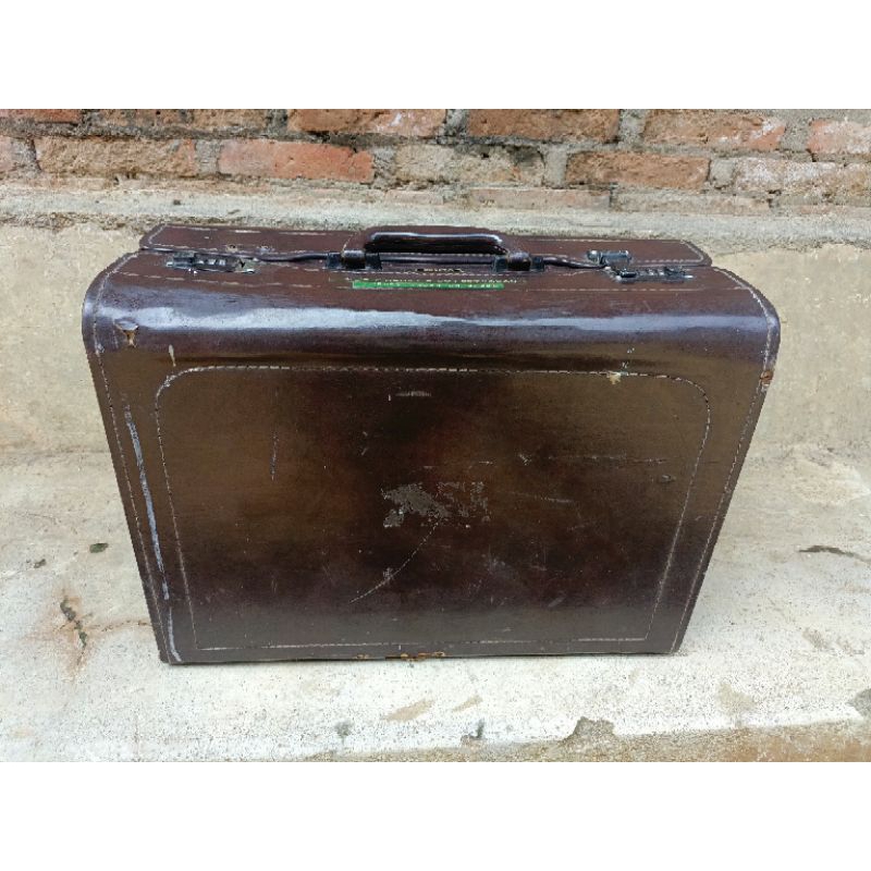 Jual koper kulit presto antik jadul vintage | Shopee Indonesia