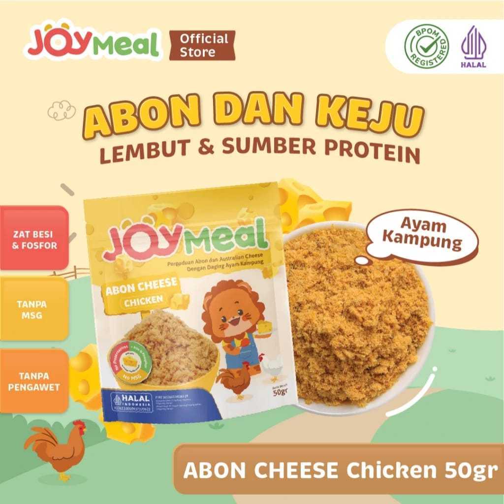 Jual JoyMeal ABON CHEESE CHICKEN Original 50gr | Perpaduan Abon Ayam Kampung dengan Australian ...