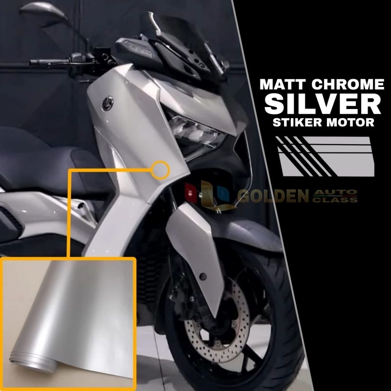 Jual Stiker skotlet silver metalik glossy sticker premium | Shopee ...