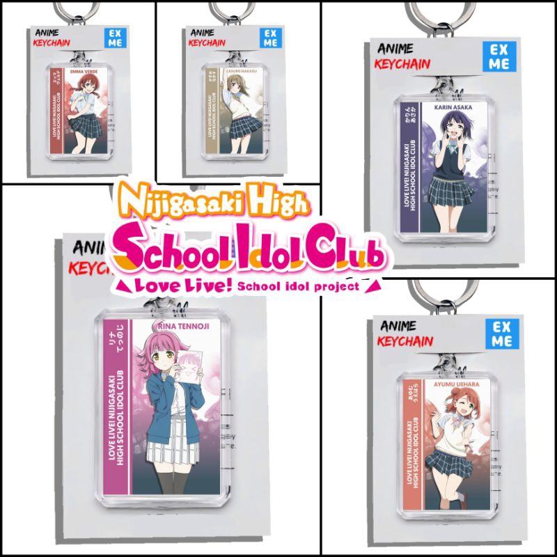 Jual Gantungan Kunci Love Live Nijigasaki High School Idol Club - Keychain Love Live Nijigasaki ...