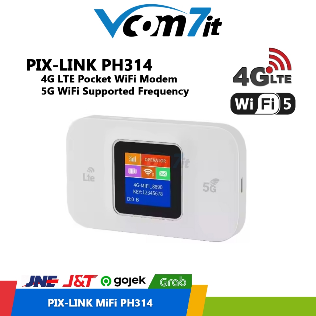 Jual PIX-LINK 4G LTE Mini Pocket MiFi Modem 3000mAh Battery Router Dual ...