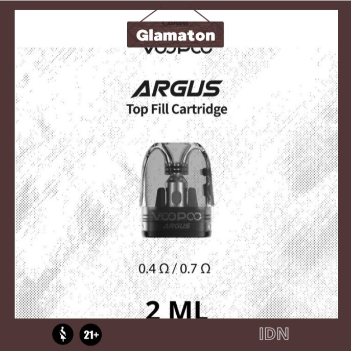 Jual CATRIDGE ARGUS V2 TOP FILL 2ML POD AUTHENTIC BY VOOPOO | Shopee ...
