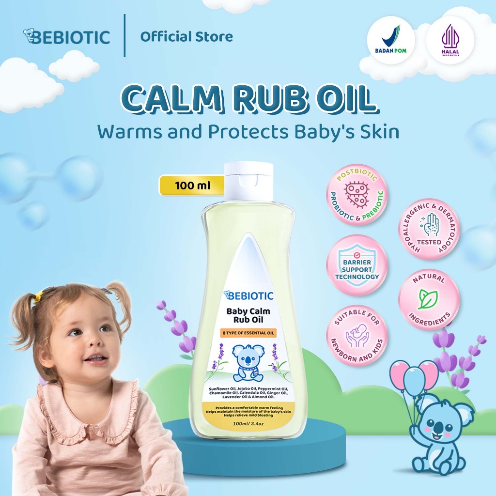 Jual Bebiotic Baby Calm Rub Oil | Shopee Indonesia