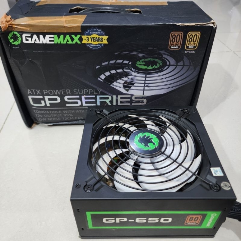 Jual PSU 650w GAMEMAX GP650 PSU 650 WATT GP 650 PSU GAMEMAX CX 650 FULL ...