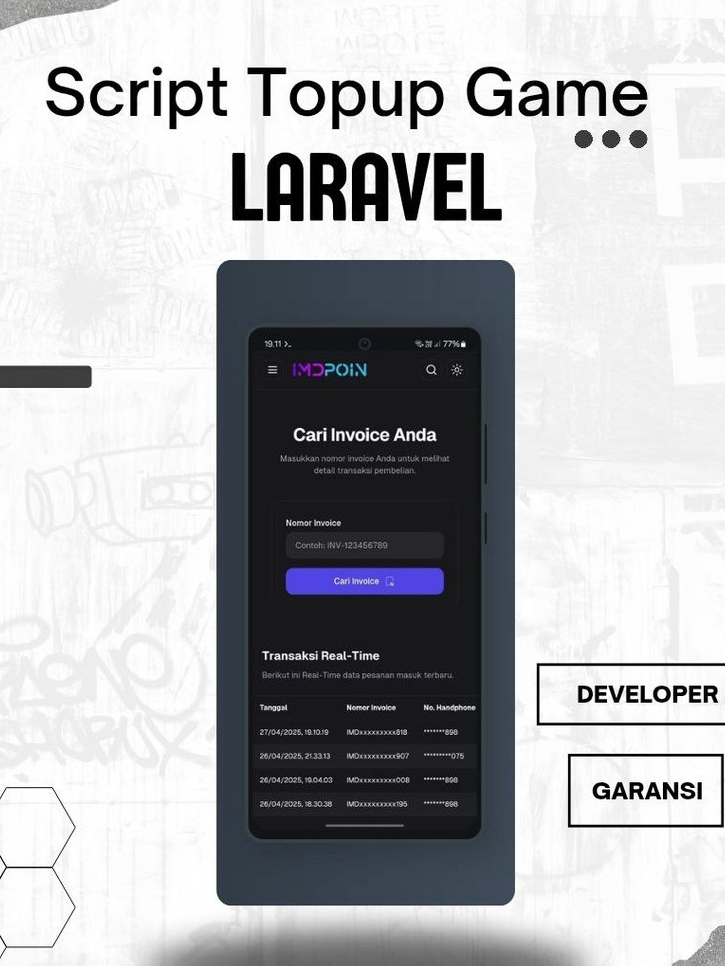 Jual Source Code Topup Game Laravel | Shopee Indonesia