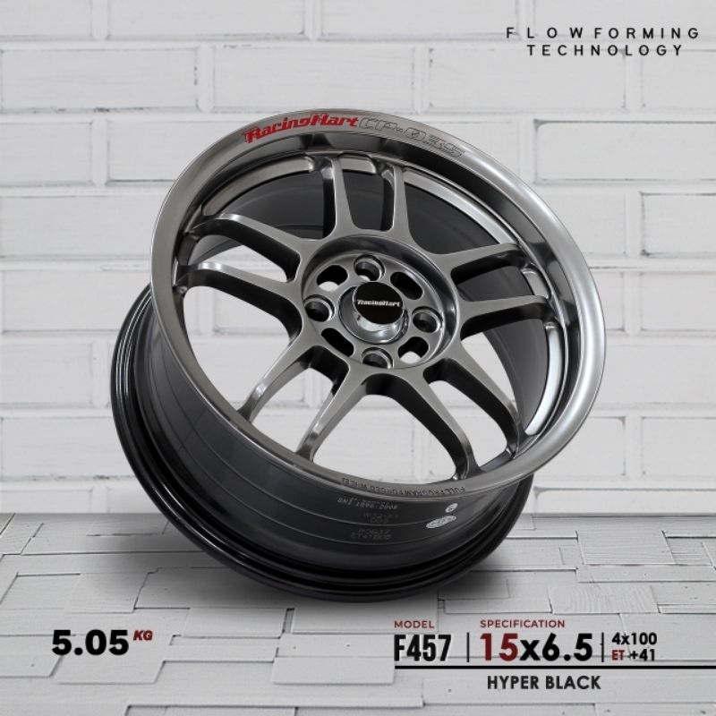 Jual Velg cp035 ring 15 lebar 6.5 et41 pcd 4x100 hyper black | Shopee Indonesia