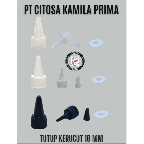 Jual Tutup Kerucut Cap 18 mm / Tutup Packaging / Tutup Plastik / Tutup ...