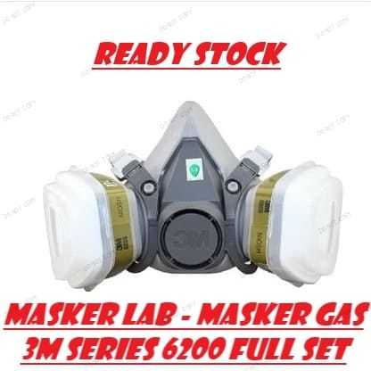 Jual 3M 6200 Gas Respirator Mask - Cat Masker Lab | Shopee Indonesia