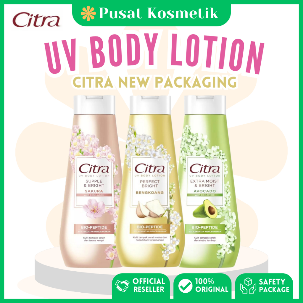 Jual Citra UV Body Lotion PACKAGING BARU | Bengkoang, Sakura, Avocado ...