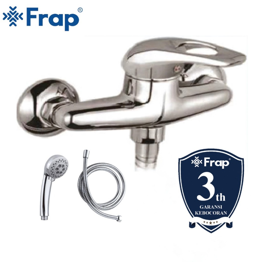 Jual FRAP F2002-B Kran Shower Mixer Panas Dingin Gratis Selang dan Hand Shower | Shopee Indonesia