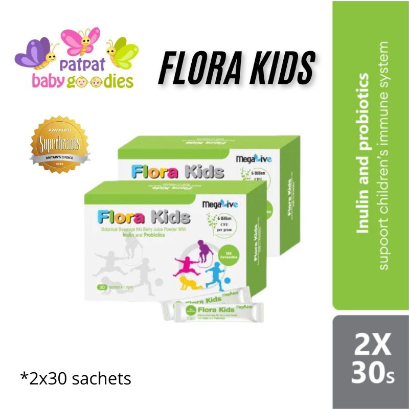 Jual Megalive Flora Kids Inulin& Probiotics (2x30s) | Shopee Indonesia