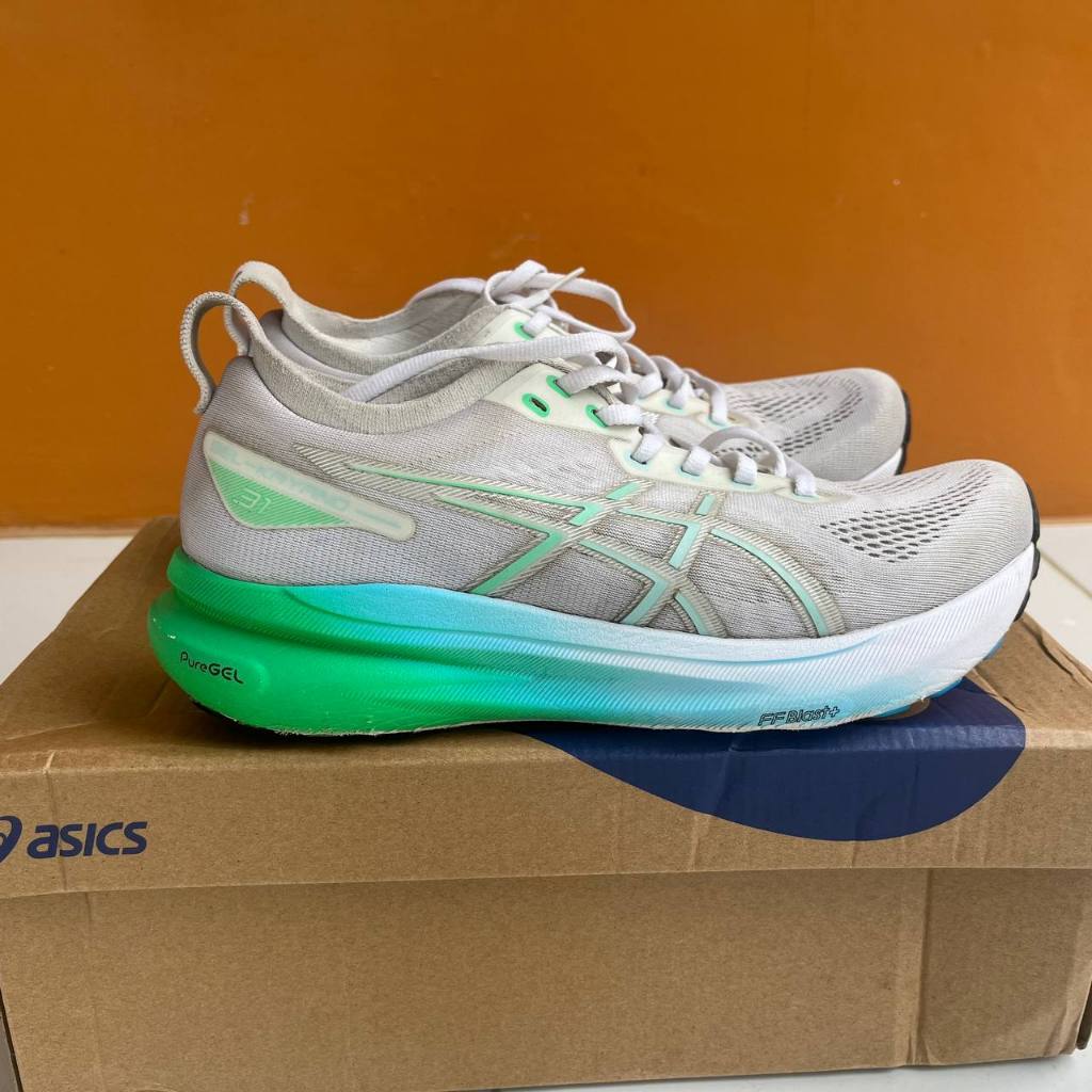 Jual SEPATU LARI ASICS GEL-KAYANO 31 - WHITE (SECOND) | Shopee Indonesia