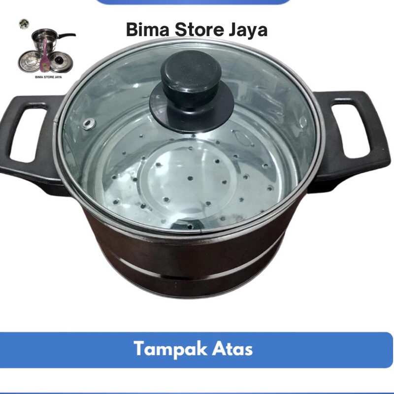 Jual DANDANG KUKUSAN MINI PEGANGAN ANTI PANAS 16cm BAHAN STAINLES TEBAL ...