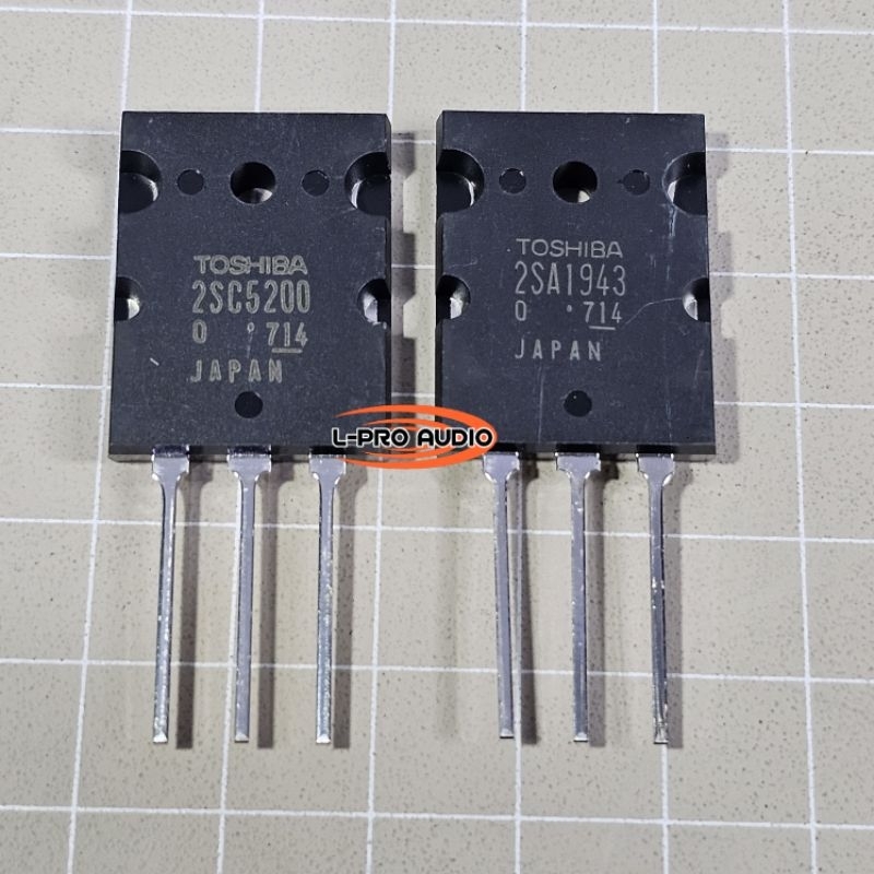 Jual TOSHIBA C 5200 A 1943 transistor final power amplifier C5200 A1943 lot 714-714 | Shopee ...