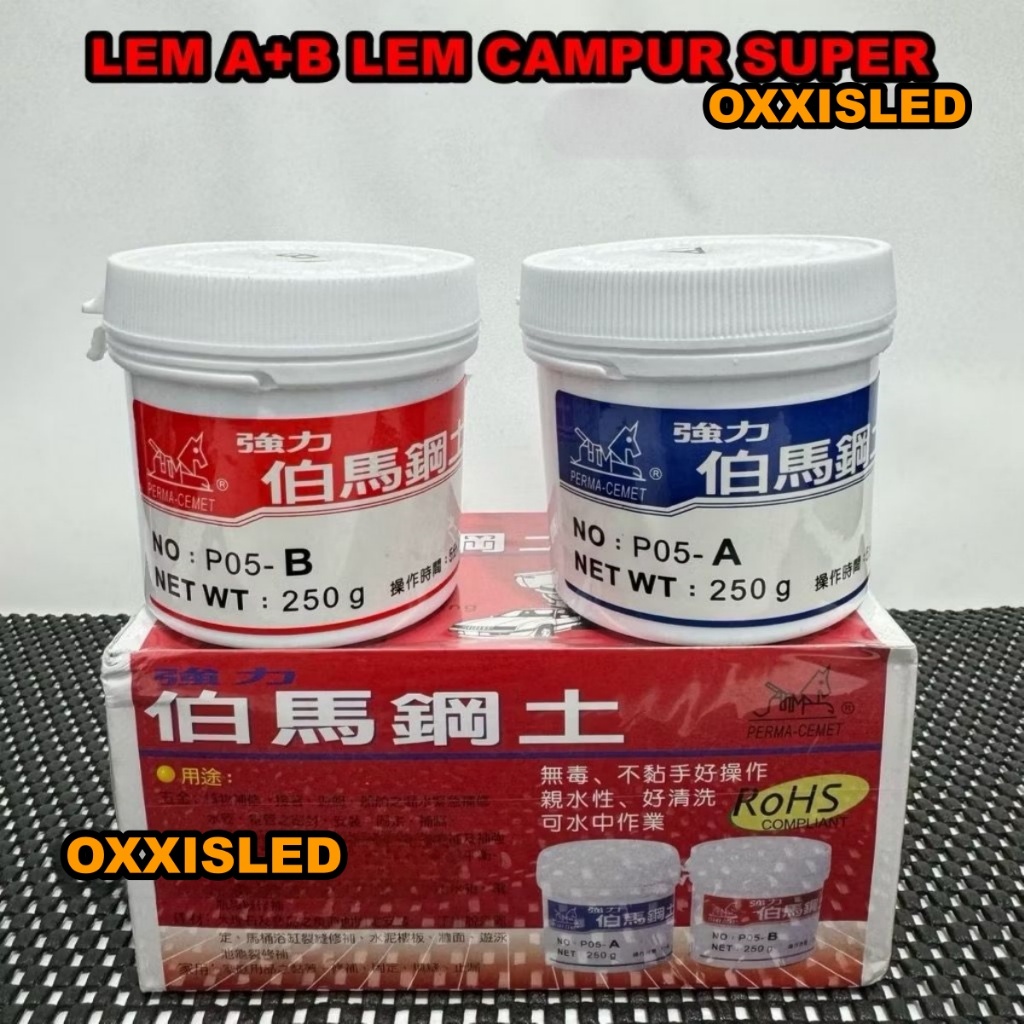 Jual Original lem super lengket Lem Headlamp Retrofit A dan B Campur ...