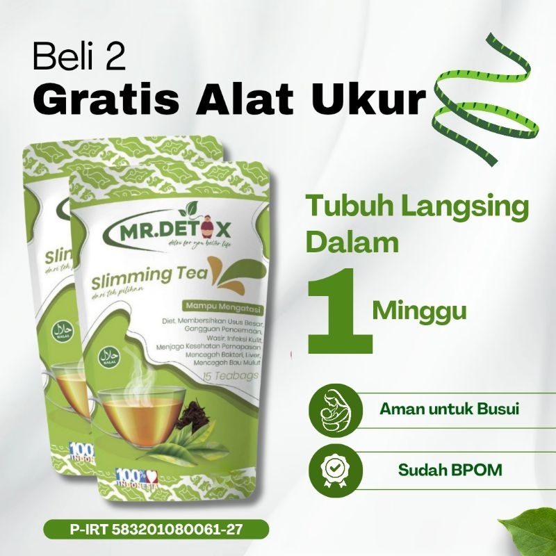 Jual Teh Pelangsing Herbal Alami Teh Detoks Teh Diet Slimming Tea Ampuh ...