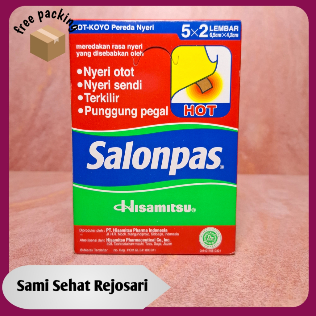 Jual 1 Box SALONPAS HOT 5 X 2 LEMBAR 10 SACHET | Shopee Indonesia