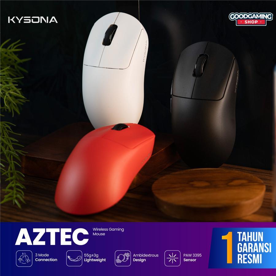 Jual Kysona Aztec Ultra Lightweight Wireless Tri-mode Gaming Mouse 55g ...