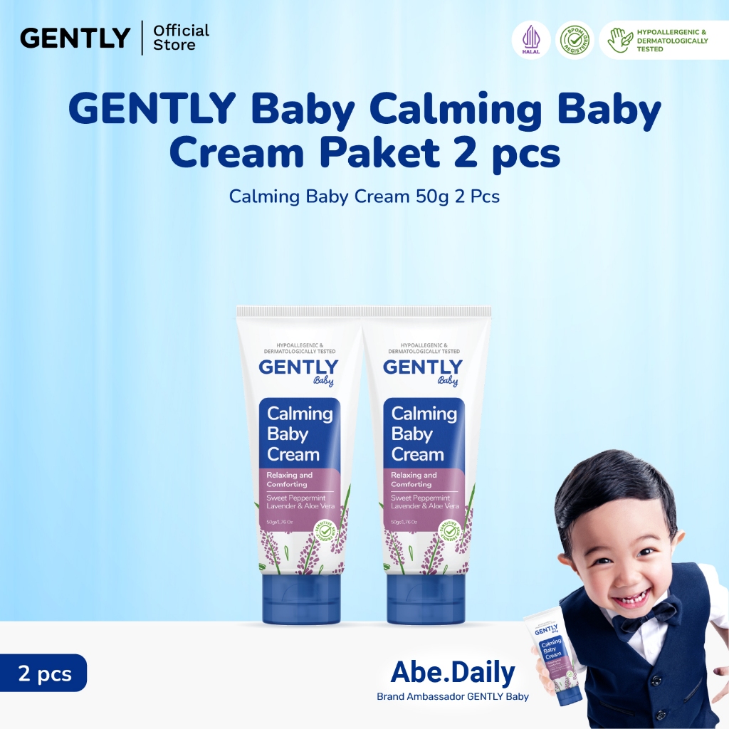 Jual GENTLY Baby Calming Baby Cream 2 pcs | Krim untuk Bayi Newborn ...