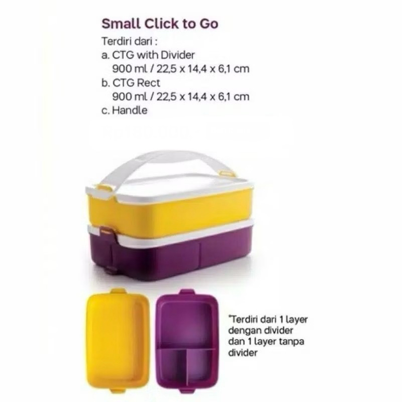 Jual Click to go rantang ctg set | Shopee Indonesia