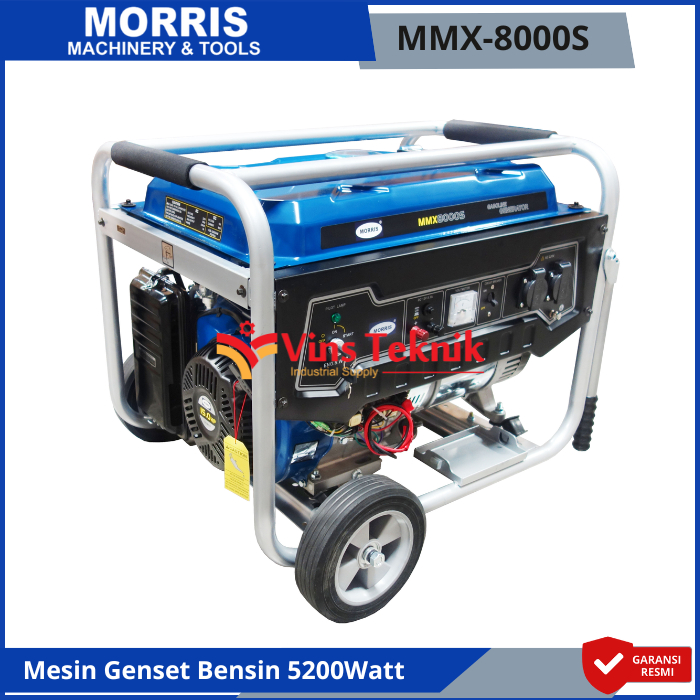 Jual MORRIS MMX 8000S Mesin Genset Listrik Bensin Generator 5200Watt MMX8000S | Shopee Indonesia