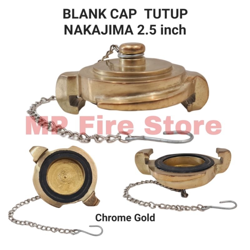 Jual FIRE BLANK CAP TUTUP DOP NAKAJIMA 2.5 in ALUMINIUM CHROME GOLD ...