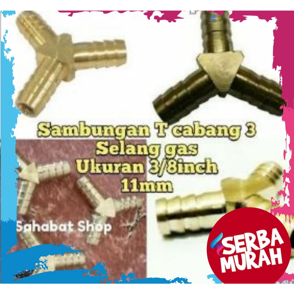 Jual Y Cabang Selang Sambungan Kompor Selang Gas / T Cabang / Lurus ...