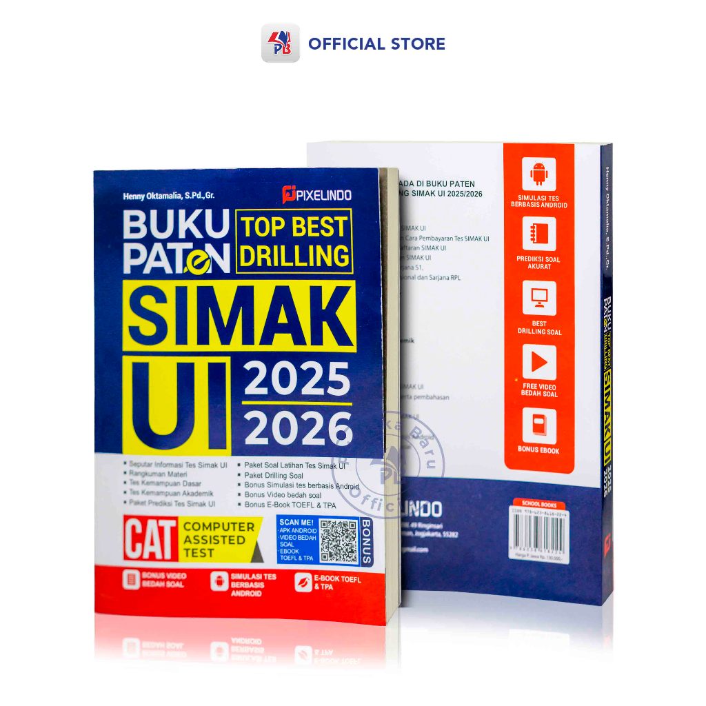 Jual Buku Ujian / Buku Paten Top Best Drilling SIMAK UI 2025-2026 ...