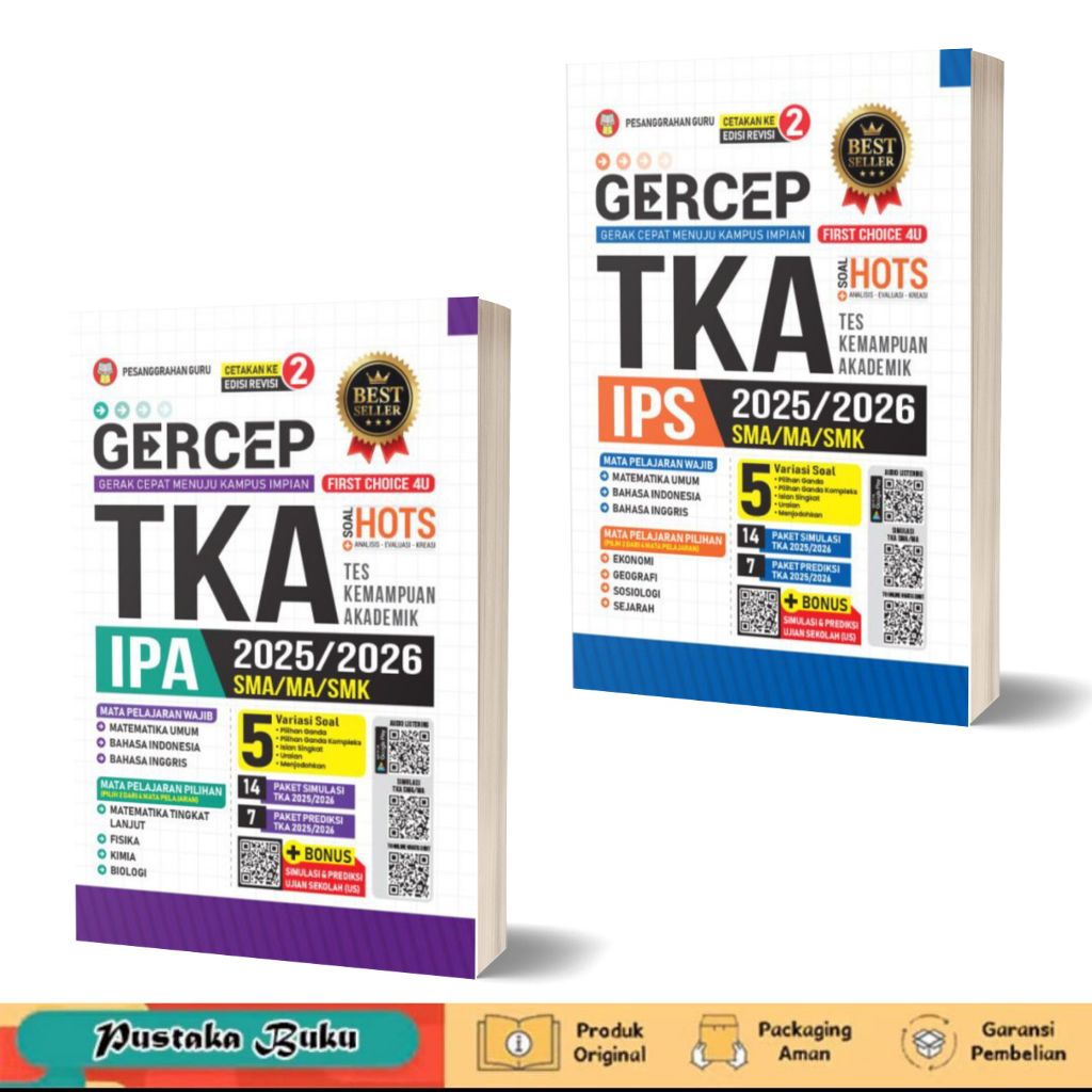 Jual Buku Gercep TKA IPA dan IPS SMA/MA/SMK 2025/2026 | Shopee Indonesia