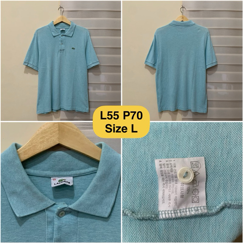 Jual Poloshirt Lacos te Baby Blue Original | Shopee Indonesia