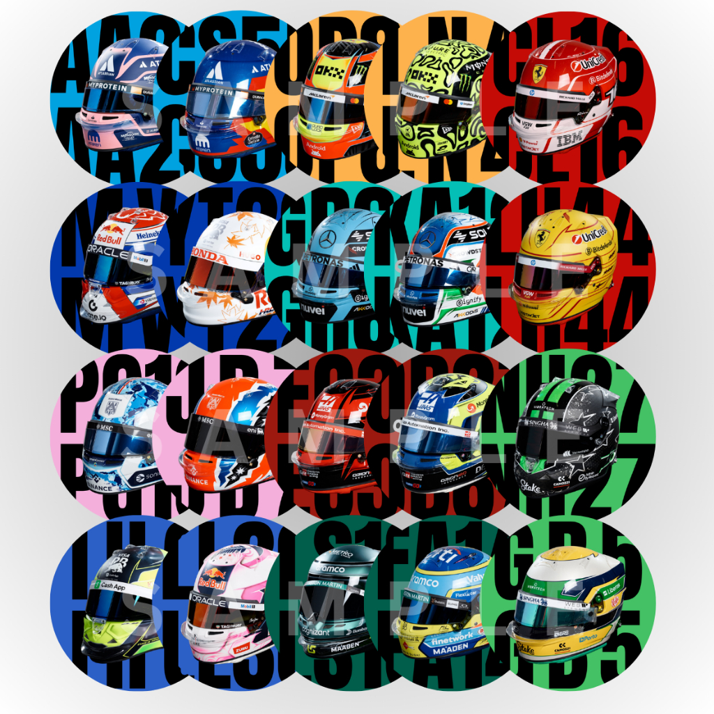 Jual (Min. Pembelian 3pcs) Pin Button Glossy - 2025 Driver F1 Formula 1 ...