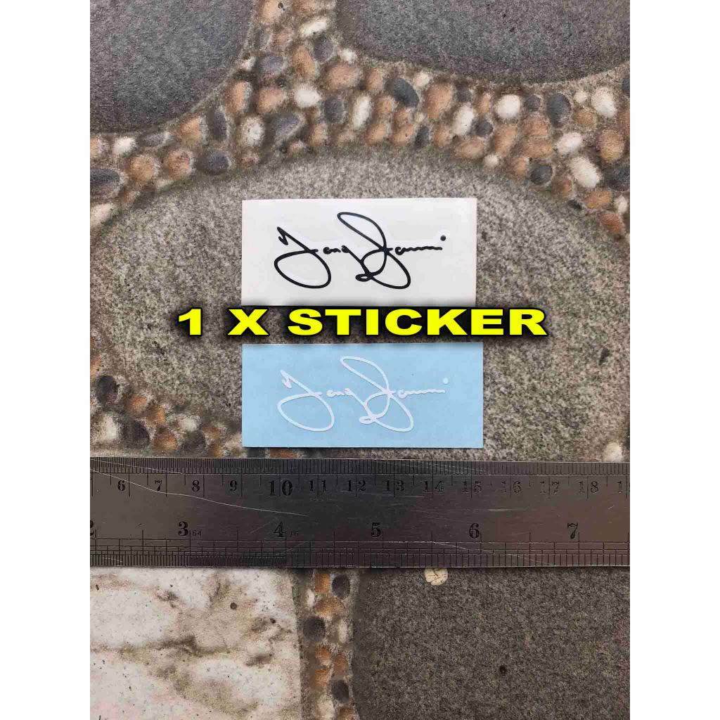 Jual Tony Iommi Signed Sticker Signature Autograph Logo Headstock Sign ...