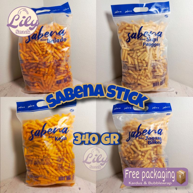 Jual Sabena Stik Balado/Jagung Bakar/Sapi Panggang/Keju 340 Gram ...