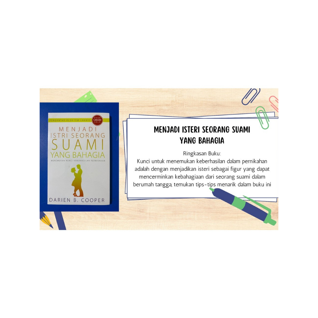 Jual BUKU MENJADI ISTERI SEORANG SUAMI YANG BAHAGIA | DARIEN B. COOPER ...